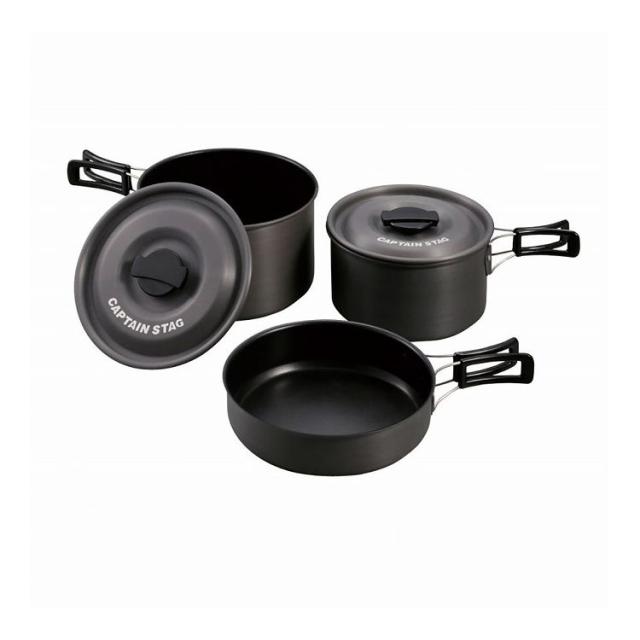 アルミクッカーMセット UH-4204 パール金属【送料無料】