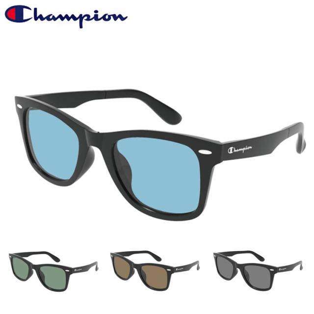 Champion チャンピオン サングラス 偏光 CH2127 ウェリントン UVカット 紫外線 メンズ レディース 偏光レンズ BK-LBL BK-SMP BK-GNP BK-Bの通販はau ...