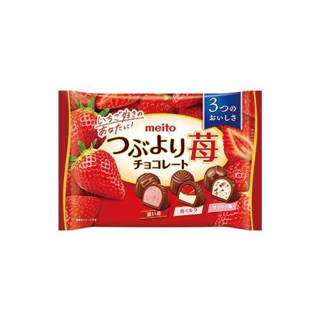 【単品18個セット】 名糖 つぶより苺チョコレート 118g(代引不可)【送料無料】