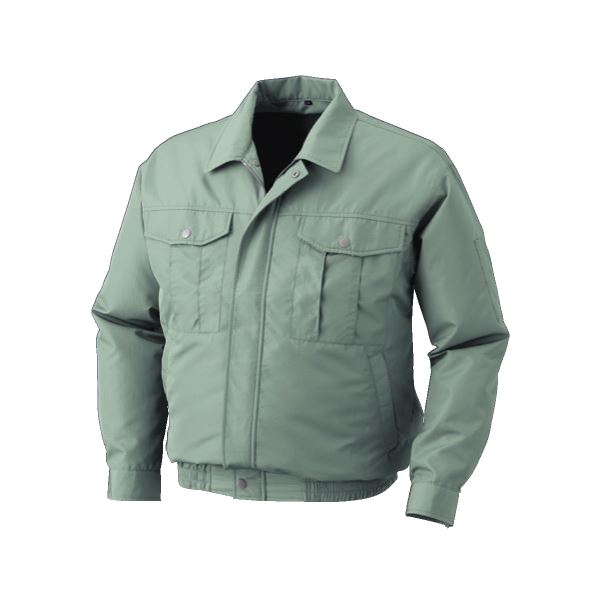 空調服 ポリエステル製長袖ワークブルゾン リチウムバッテリーセット BP-500NC07S2 モスグリーン M（代引不可）