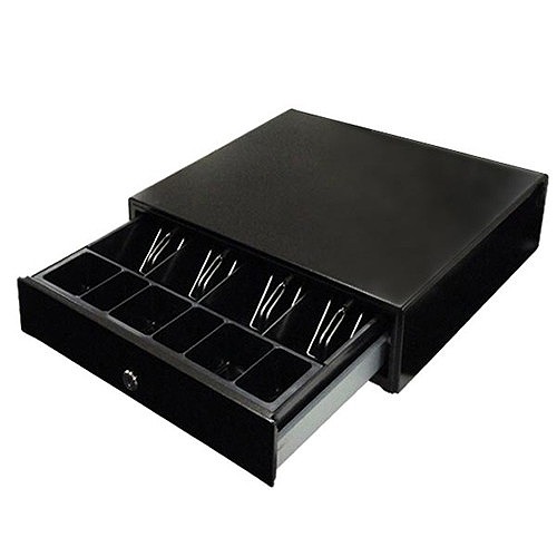 ビジコム 手動式キャッシュドロア(中型・4B/6C・黒) BC-423HP-B(代引不可)【送料無料】