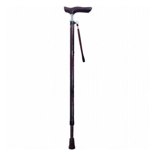 伸縮ジョイントレザーステッキ ブラウン 69ーNL1 健康機器 その他健康機器 その他健康機器(代引不可)【送料無料】