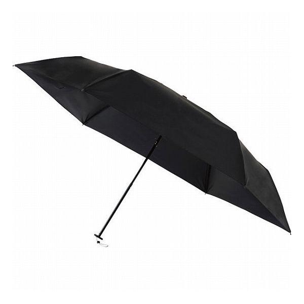 エスタ ウラワザ晴雨兼用折りたたみ日傘 無地ブラック 30244-05-15-55 雨具 折たたみ傘 折たたみ日傘(代引不可)【送料無料】