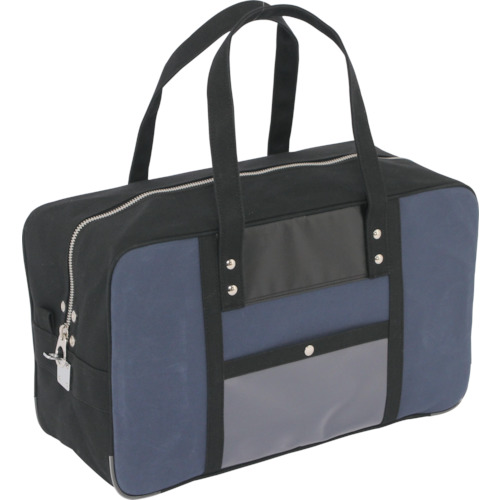 SANEI 帆布メール用ボストン(L)馬蹄錠金具付 紺 BTLU03【送料無料】