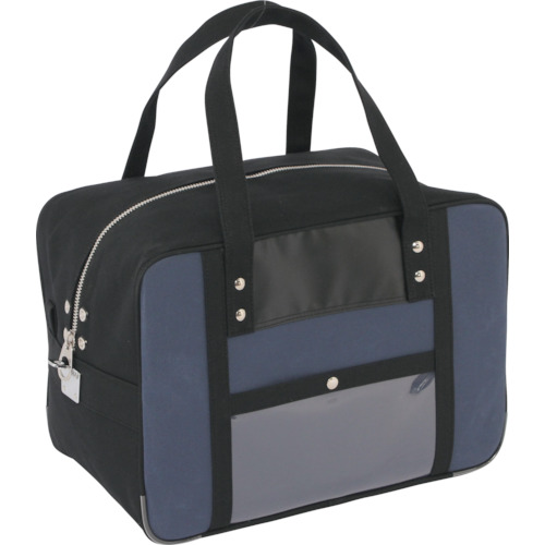 SANEI 帆布メール用ボストンMマチ広 馬蹄錠金具付 紺 BTMDEU03【送料無料】