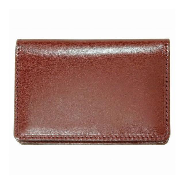 栃木レザー名刺入 ワイン 630005-32(代引不可)【送料無料】