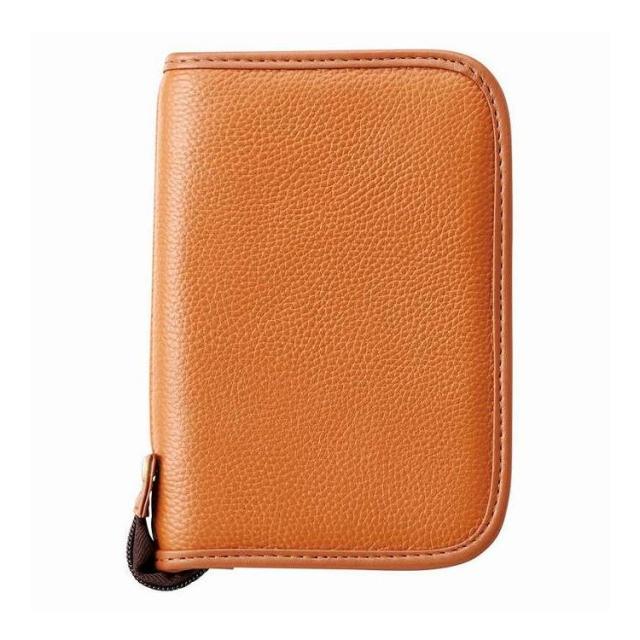 牛革お薬手帳ケース 8216-08 キャメル(代引不可)【送料無料】