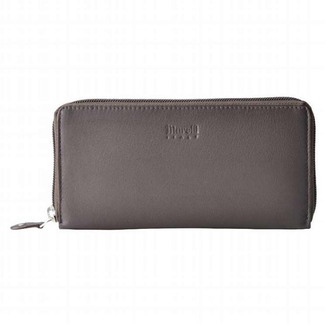 マレリー 紳士ラウンドファスナー財布 MPC2080 チョコ(代引不可)【送料無料】