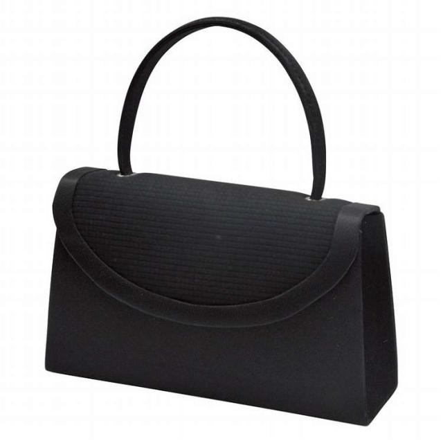 良品工房 日本製サテンフォーマルバッグブラック B1114-116B(代引不可)【送料無料】