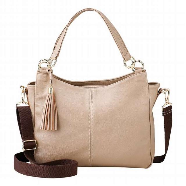 2WAYトートバッグ 5065-17 ベージュ(代引不可)【送料無料】