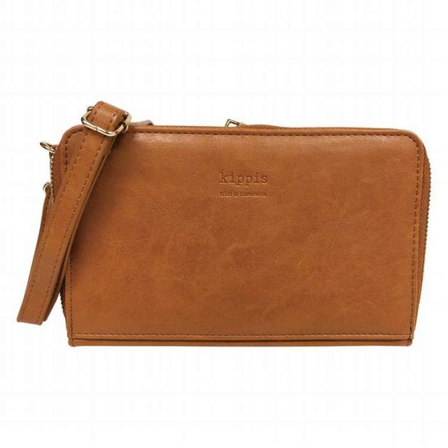 キッピス 多機能ショルダーバッグ KP-21910087 キャメル(代引不可)【送料無料】