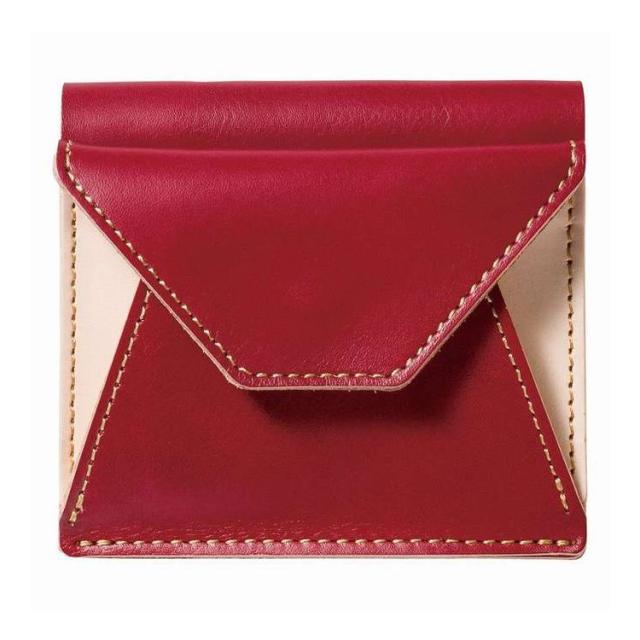 made in underground osaka.japan ヌメ革二つ折り財布 OJ-1004 レッド(代引不可)【送料無料】