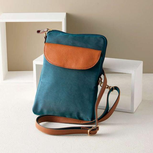 ショルダーバッグブルー 4185-10A(代引不可)【送料無料】