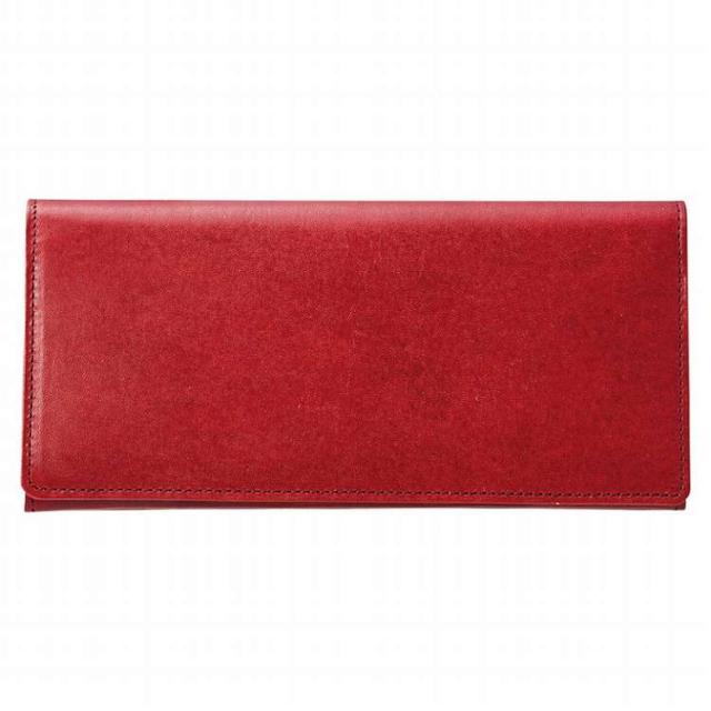 オイルレザーバイカラー長財布 8192-12 ワイン(代引不可)【送料無料】