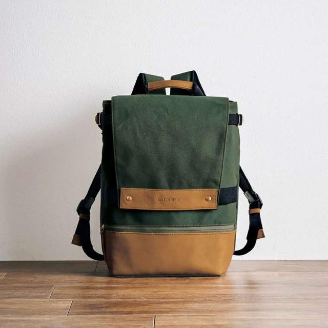 ラジェックス 日本製 帆布リュックカーキ 14-0102-74(代引不可)【送料無料】