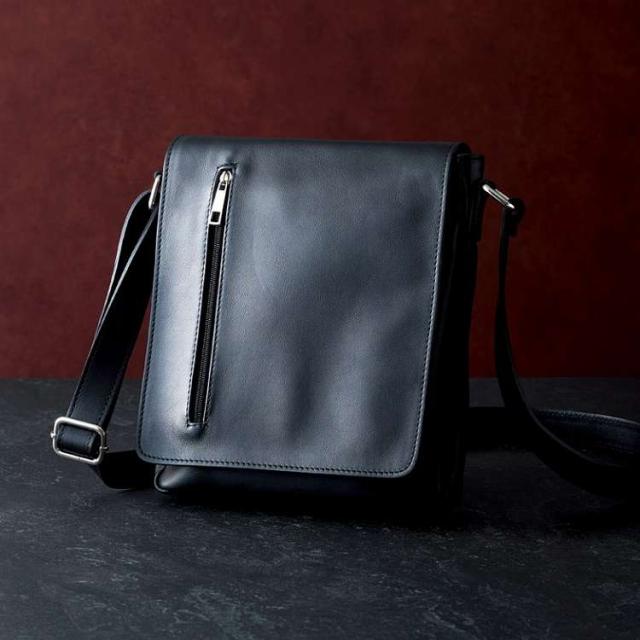 アントネッロ マージ イタリア製ラムレザーショルダーバッグブラック B-AMM225015BK(代引不可)【送料無料】