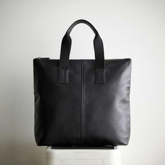 良品工房 日本製牛革メンズトートバッグブラック B1103-301B(代引不可)【送料無料】