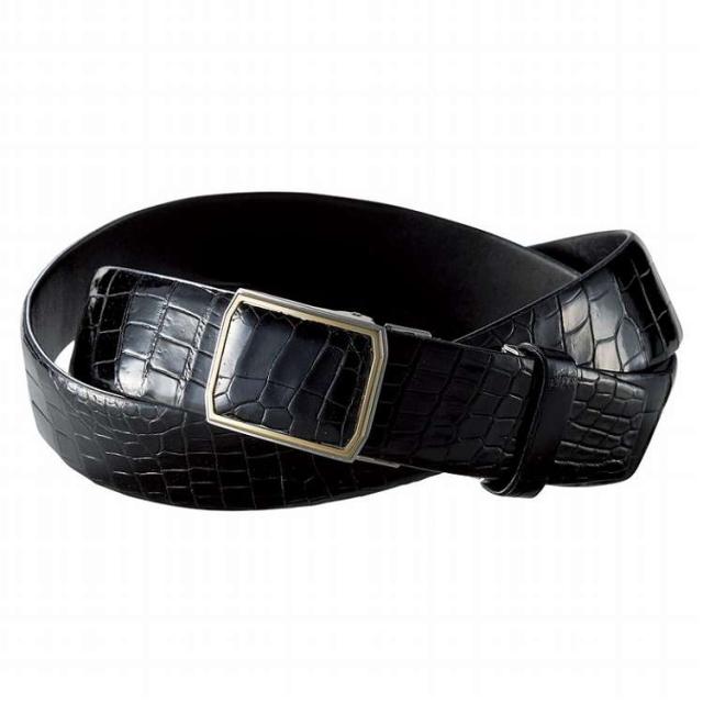 マイスター匠 ワニベルトブラック MK104(代引不可)【送料無料】