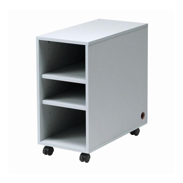 サンワサプライ 【メーカー直送】 収納ボックス 木製 ライトグレー 収納 機器収納 組立式 CP-050GY(代引不可)【送料無料】