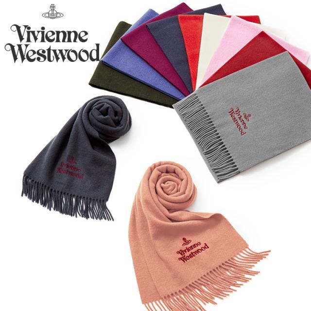 Vivienne Westwood 2025年モデル マフラー 25-81030007-W00Q7-AAB レディース メンズ ヴィヴィアンウエストウッド ヴィヴィアン ウール100%(代引不可)【送料無料】