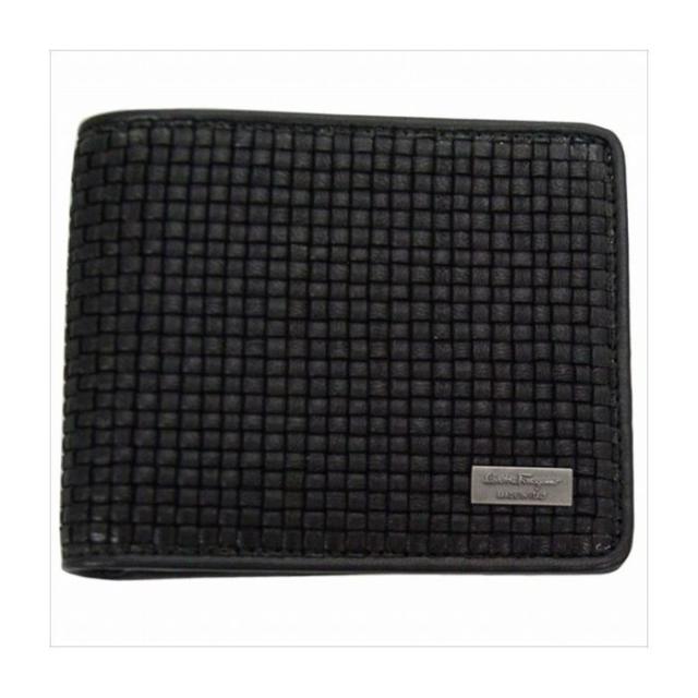 S.Ferragamo フェラガモ 二つ折り財布 66-9437ブラック おしゃれ プレゼント 贈り物 祝い品【送料無料】