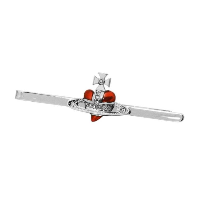 タイバー ヴィヴィアンウエストウッド ビビアン シルバー レッド ハート 人気 高級 ブランド 男性用 メンズ おしゃれ 成人式 就職祝い 父の日 バレンタイン クリスマス【送料無料】