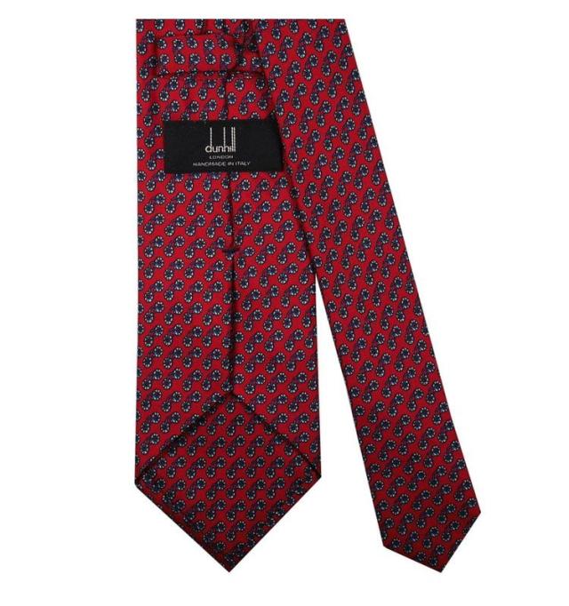 ダンヒル ネクタイ dunhill メンズ レッド シルク イタリア製 男性 ビジネス 結婚式 卒業式 入学 入社式 高級 ブランド お祝い プレゼント ギフト 成人式 バレンタイン【送料無料】 ダンヒル ネクタイ dunhill メンズ レッド シルク イタリア製 男性