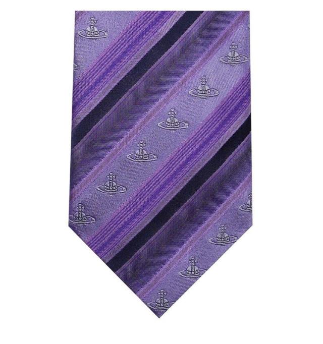 Vivienne Westwood ヴィヴィアンウエストウッド ネクタイ ライラック メンズ ブランド シルク イタリア製 ビジネス プレゼント ギフト 結婚式 卒業式 入学式 入社式 成人式 バレンタイン 誕生日【送料無料】 Vivienne Westwood ヴィヴィアンウエストウッド ネクタイ ライラック