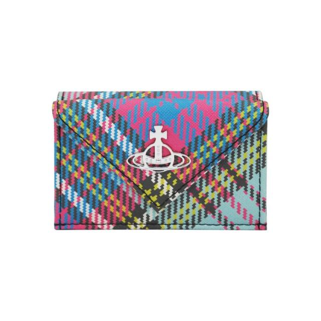 ヴィヴィアンウエストウッド 財布 Vivienne Westwood BIOGREEN SAFFIANO PRINTED 51150009-S000V 三つ折り財布 BIOGREEN SAFFIANO PRINTED O102 McANDY Tartan(代引不可)【送料無料】