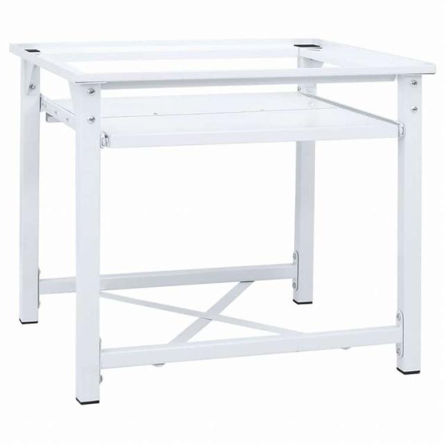 vidaXL 洗濯機置き台 引き出しボード棚付き ホワイトホーム&ガーデン 家電用アクセサリ 洗濯関連用品 ウォッシャー・ドライヤーアクセサリ(代引不可)【送料無料】