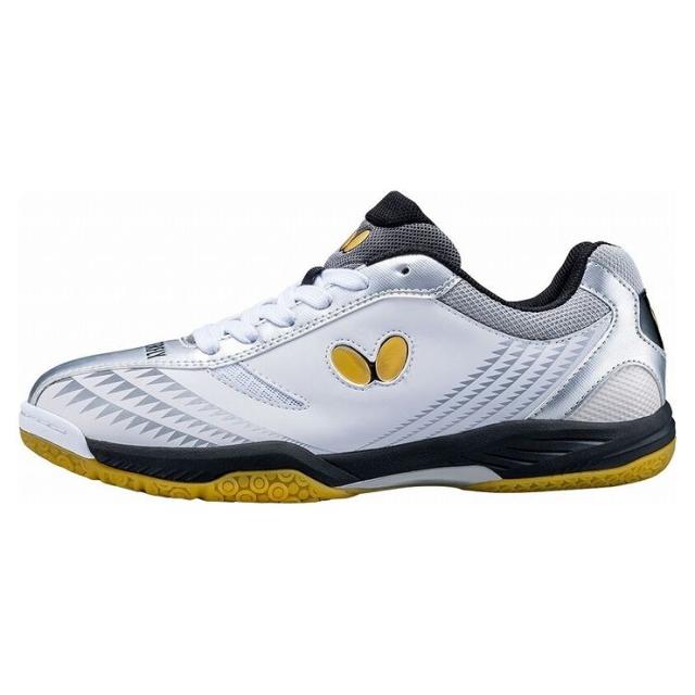 バタフライ(Butterfly) 卓球シューズ BUTTERFLY LEZOLINE GIGU レゾライン ギグ 93660 カラー:ホワイト×シルバーサイズ:24.0cm【送料無