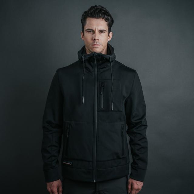 GRAPHENE-X グラフェンX Reversible Hoodie（Mens）  メンズ アウター パーカー リバーシブル フーディー オールシーズン 日常 毎日 通勤 アウトドア スポーツ ウォーキング 黒 ブラック 大きいサイズ 防寒 断熱 快適