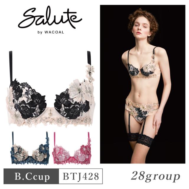 20％OFF ワコール Wacoal サルート salute 28グループ 28G プッシュアップ P-UP 3/4カップブラジャー 下着 単品 レディース 女性 B・Cカップ BTJ428