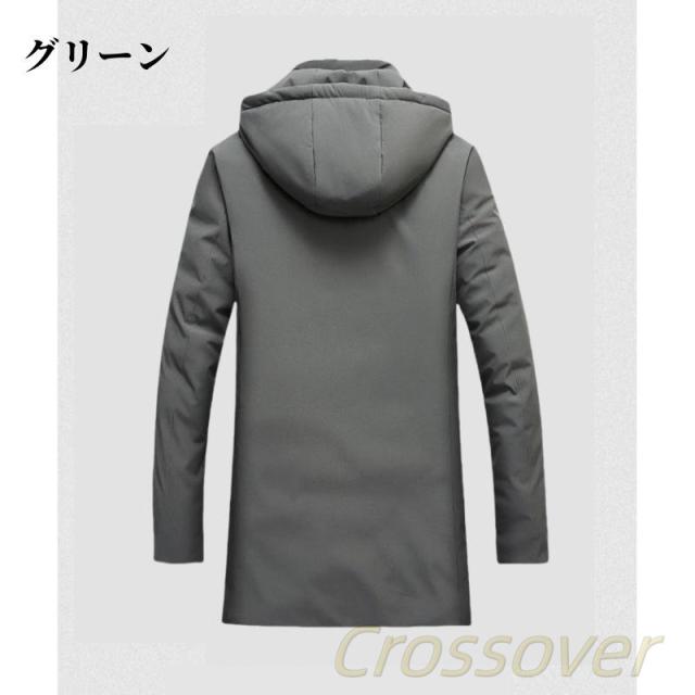 ダウンジャケット メンズ フード付き 中綿 ジャケット 厚手 ダウン