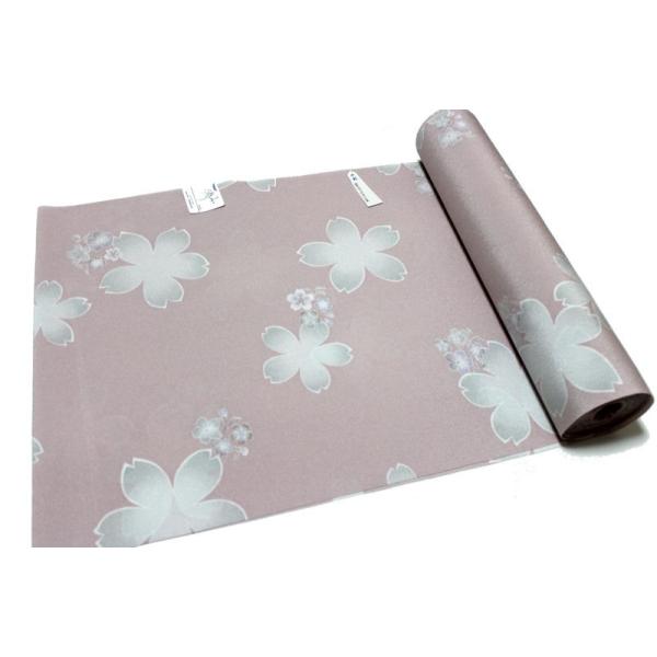 東レシルック-小紋柄反物-No.035【地色：ピンク系の地味色/小紋柄/送料無料/日本製品/着物一着分/12.0メートル以上/巾39.0センチ】