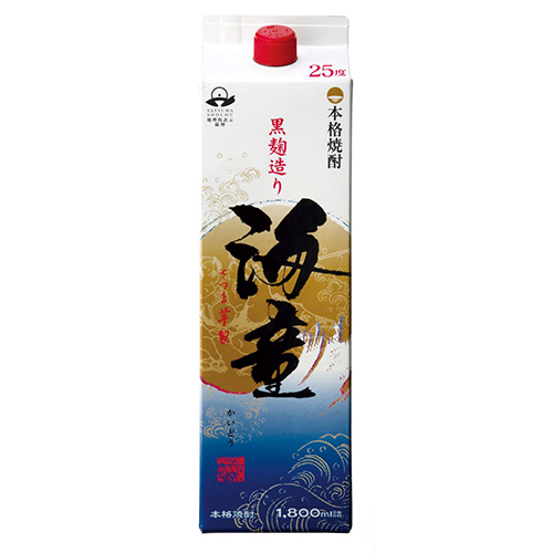 濱田酒造 芋焼酎 海童 25度 1.8L パック 1800ml×6本 ケース u-yuの通販はau PAY マーケット - 酒のZenjin | au PAY マーケット－通販サイト