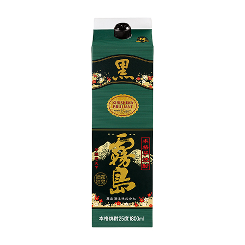 霧島酒造 芋焼酎 黒霧島 25度 1.8Lパック 1800ml×6本 ケース 宮崎 u-yuの通販はau PAY マーケット - 酒のZenjin | au PAY マーケット－通販サイト