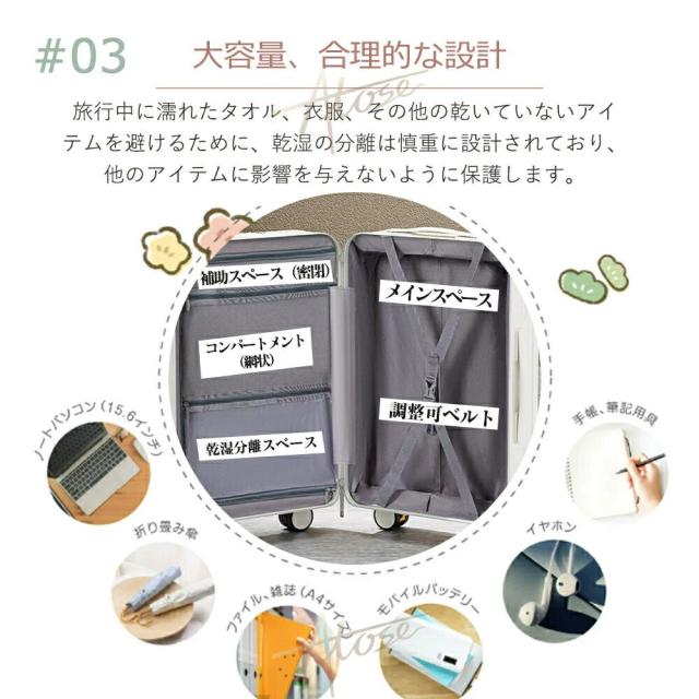 スーツケース ストッパー付き 機内持ち込み 防災セット s m サイズ