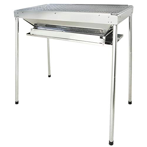 尾上製作所ONOE フォールディングファイアグリルFG-650 Mサイズ スリムなステンレスのBBQコンロ コンパクト収納 焚火調理にも使用可能