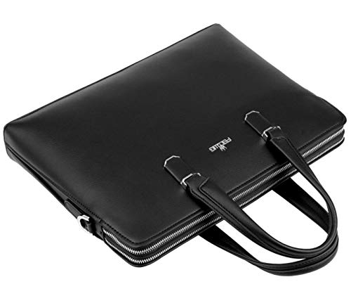 ビジネスバッグ 就活バッグ メンズ レザー 軽量 薄型 2層大容量 a4