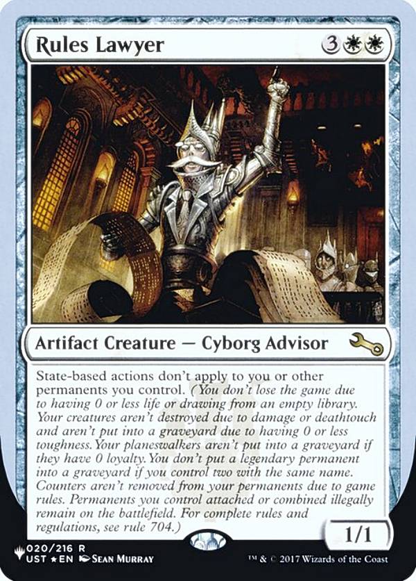【FOIL】マジックザギャザリング UST Rules Lawyer (英語版 レア) The List ザ・リストの通販はau PAY ...