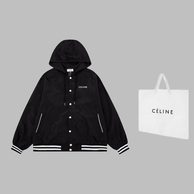 CELINEセリーヌ 23ss 新作 フード付き ウインドブレーカー ジャケット 秋新作 男女兼用 並行輸入品の通販はau PAY マーケット - MIRAI | au PAY マーケット－通販サイト