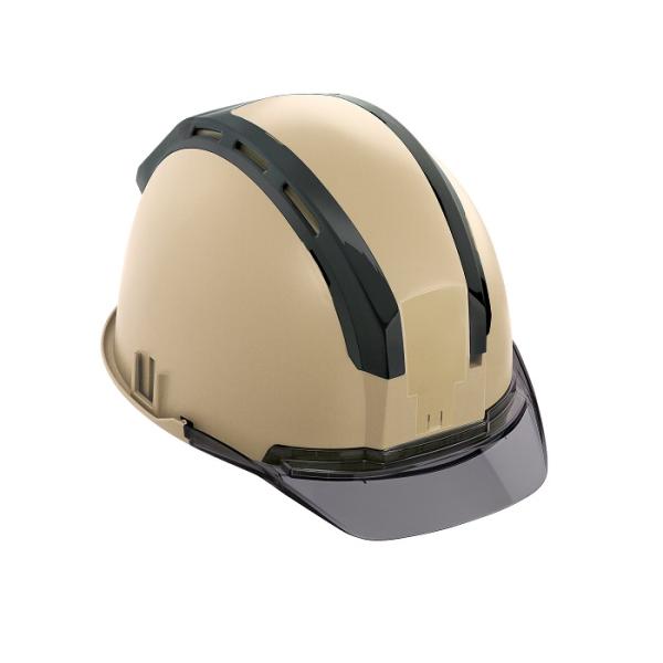 タジマ HSEBCSB セフメット ア−スブラウン スモ−ク マット塗装 セフで装着 マークや文字 ラインを隠さない 新品 ヘルメット TJM