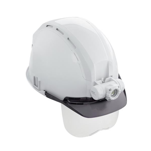 タジマ HSWSB2 セフメット べ−シックセット 乾電池式ヘッドライトMD+シールド付 ホワイト 新品 ヘルメット TJM