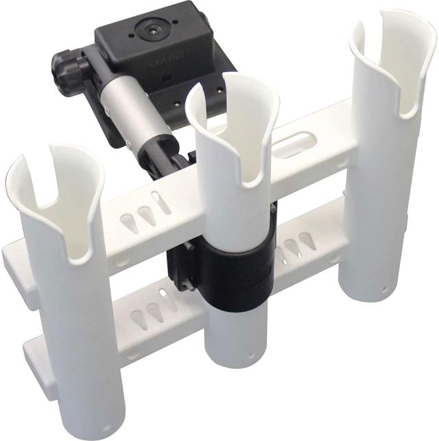 IF3連ロッドホルダー　一体型 3連 樹脂製 釣竿 ロッド フィッシング 釣り タックルスタンド マリングッズ アウトドア用品 BMO 20Z0171