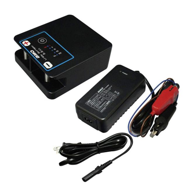 リチウムイオン バッテリー 6.6Ah 本体&チャージャーセット 船釣り フィッシング 電動リール コンパクト 750g  10Z0009 BMO JAPAN