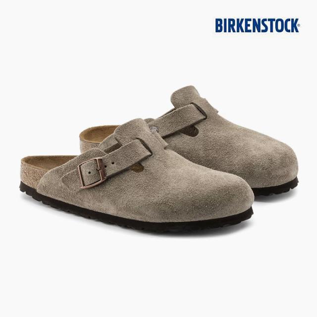 毎日発送 ビルケンシュトック ボストン メンズ レディース 普通幅 トープ ベージュ ベロアレザー BIRKENSTOCK BOSTON LEVE TAUPE 0060461[PU1]