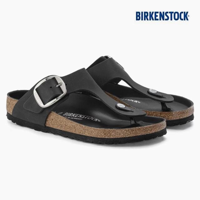 ビルケンシュトック ギゼ ビッグバックル 普通幅 メンズ レディース 黒 レザー BIRKENSTOCK GIZEH BIG BUCKLE LEOI HEX BLACK 1023334 トングサンダル[PU1]