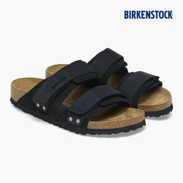 ビルケンシュトック 宇治 普通幅 メンズ レディース 黒 ヌバック スエード BIRKENSTOCK UJI LENB/LEVE BLACK 1024810 ストラップサンダル[PU3]