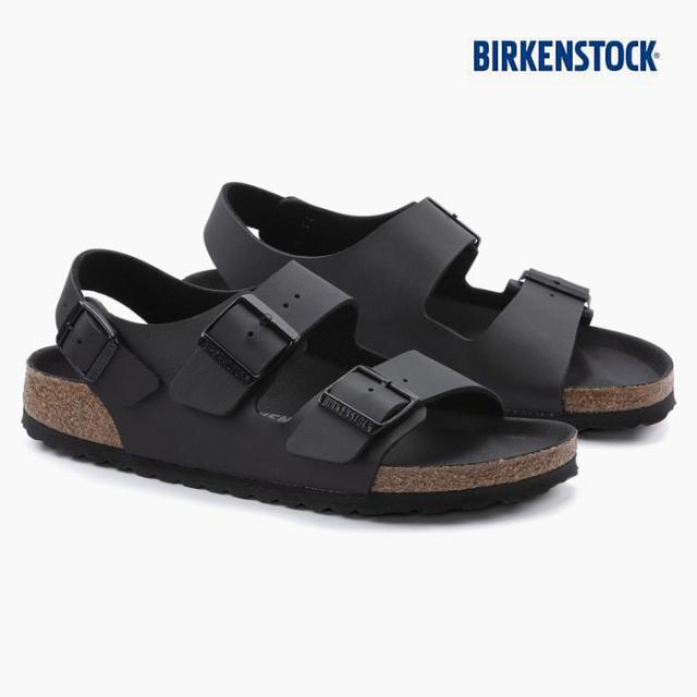 ビルケンシュトック ミラノ 普通幅 レディース 黒 サンダル ビルコフロー BIRKENSTOCK MILANO BF TRIPLE BLACK 1024997 ストラップサンダル[PU1]